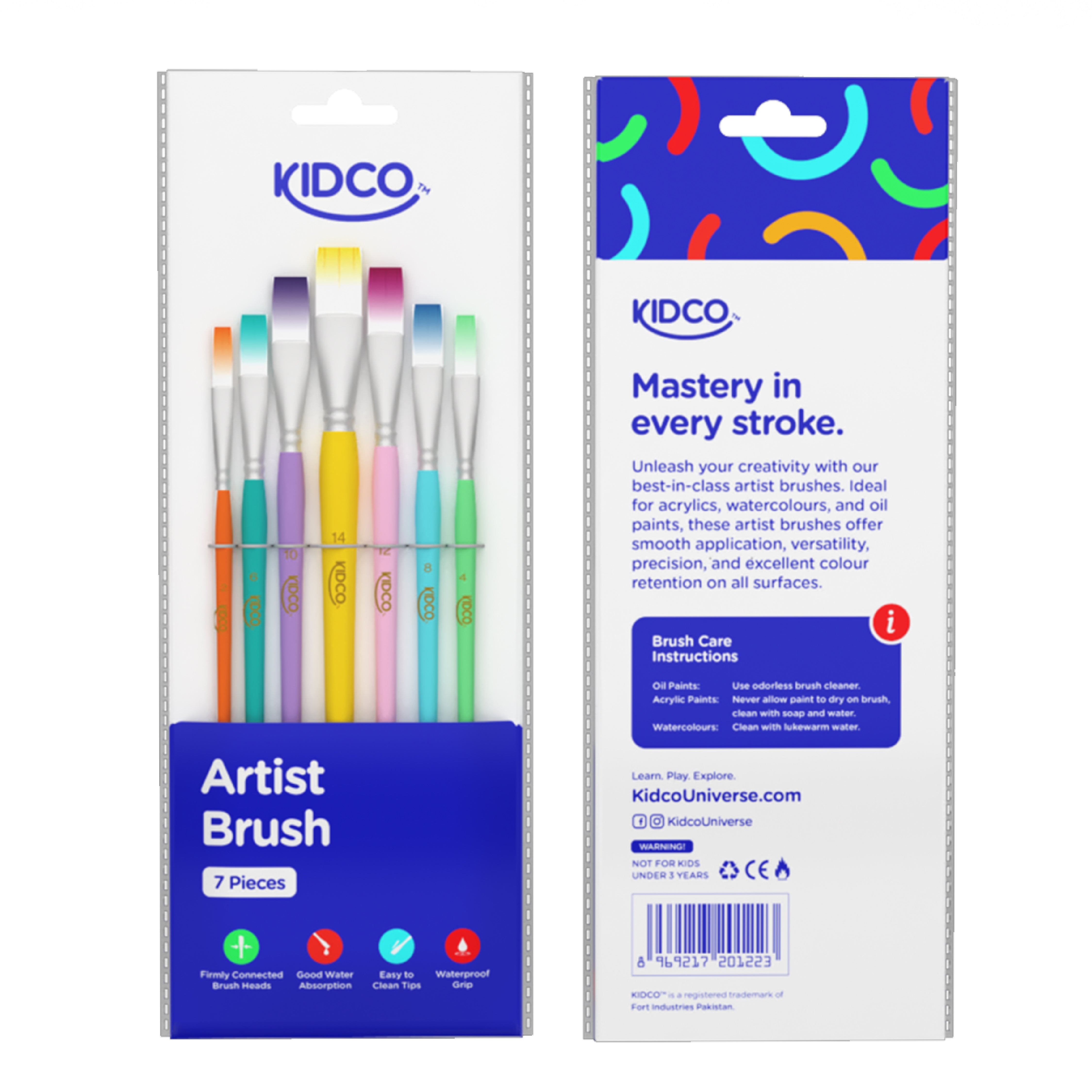 Artist Brush - Flat Brush Set – Kidco