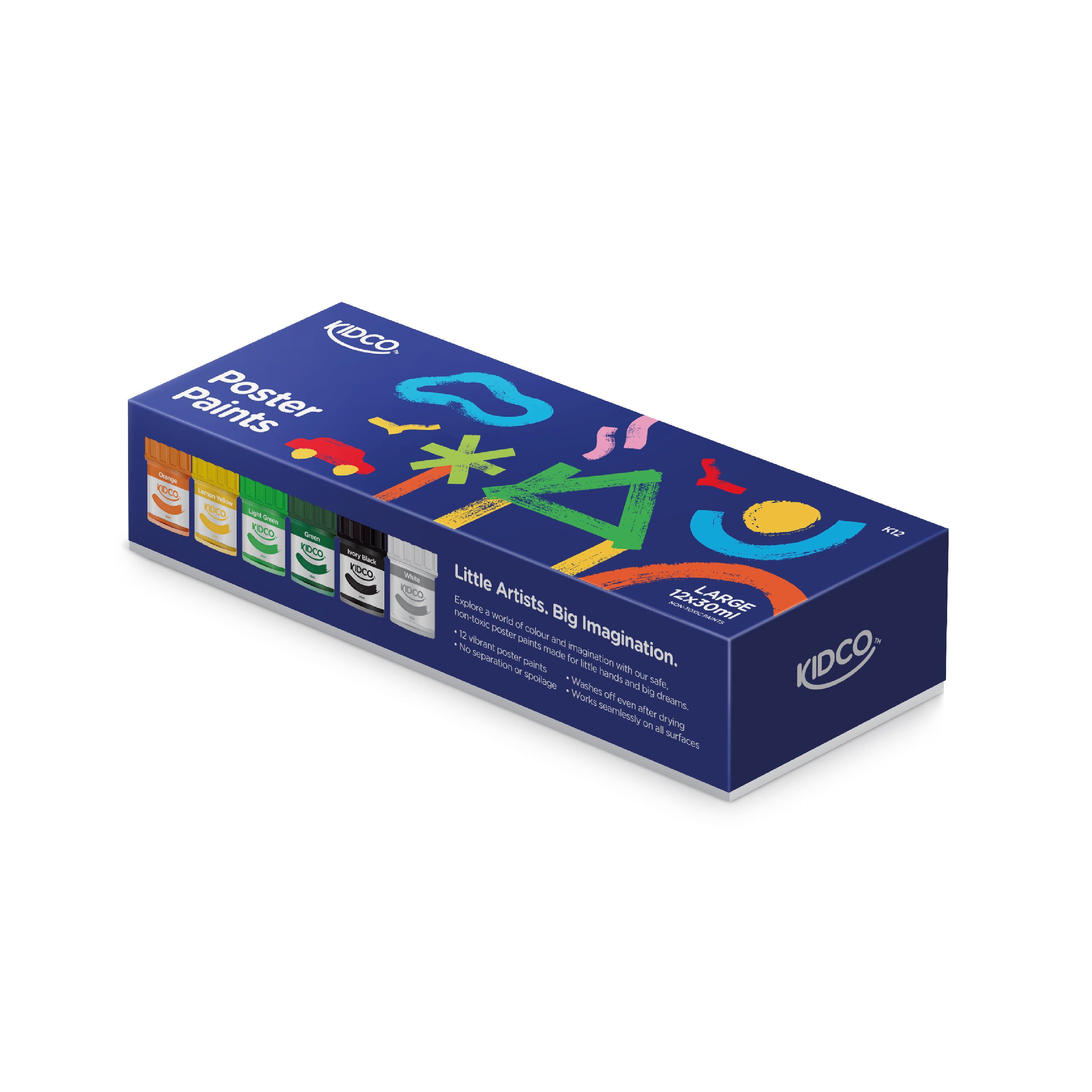 Poster Paints - K12 | Large 12x30ml – Kidco